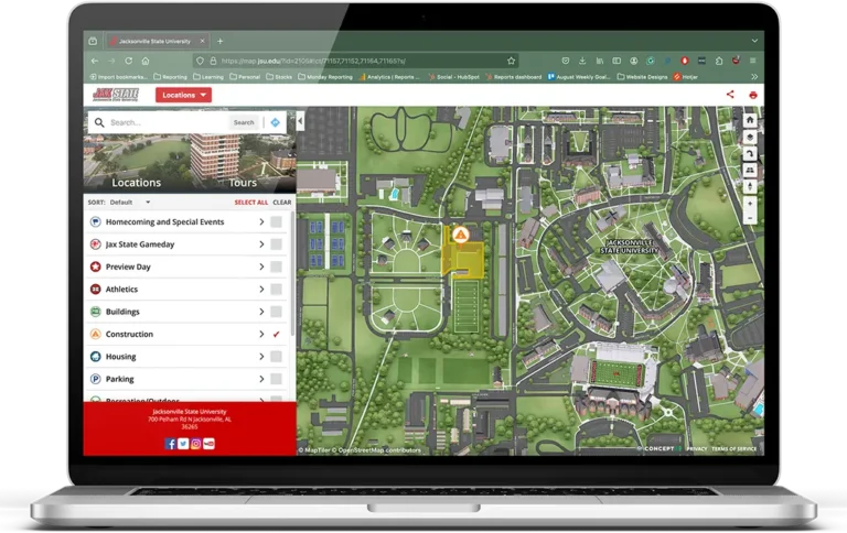 Jax State's Online Campus Map and Virtual Tour Highlighted in Concept3D Case Study - Jax State News